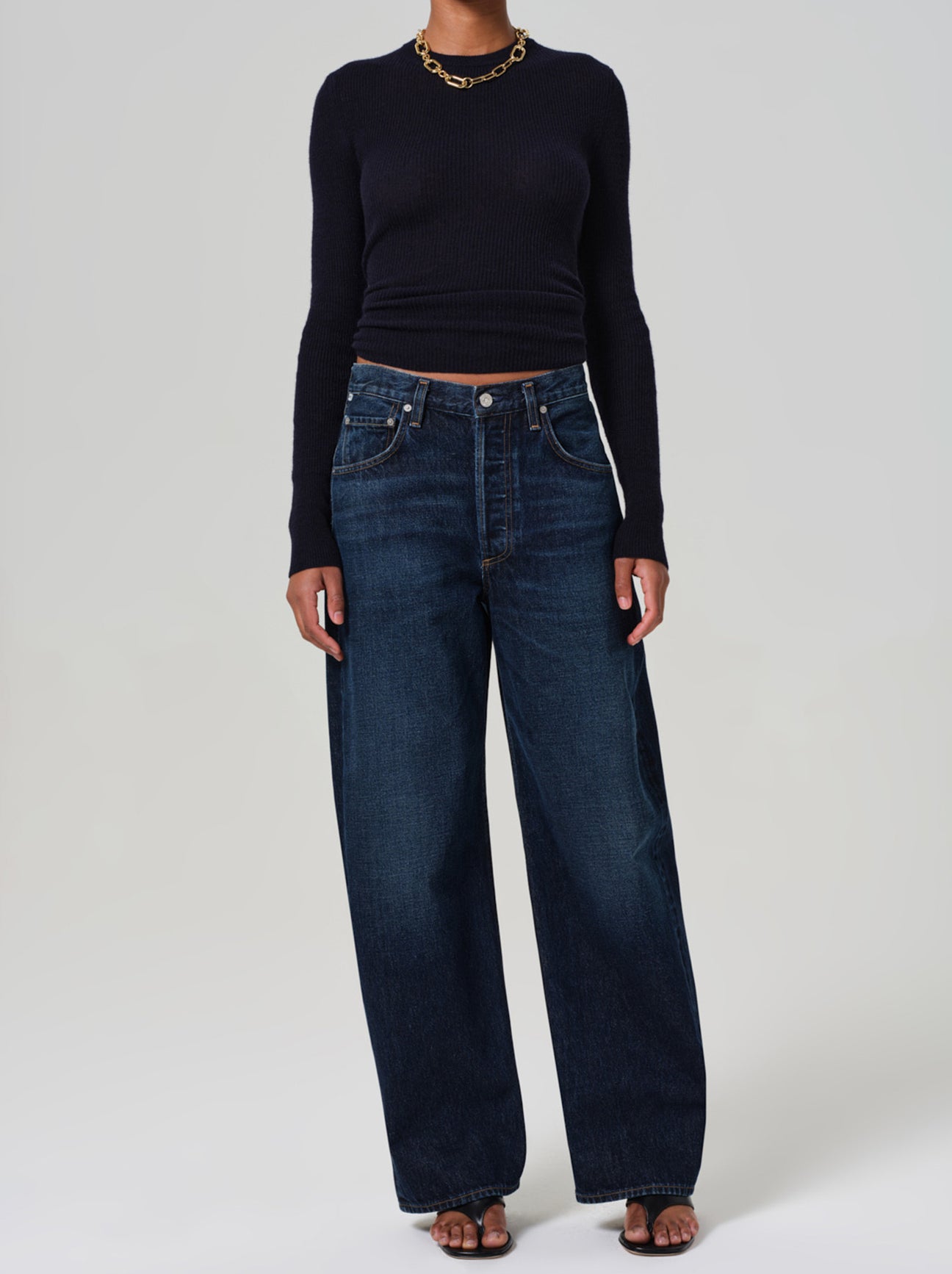 Ayla Baggy Cuffed Crop Jean - Costa Brava – Shop-Label