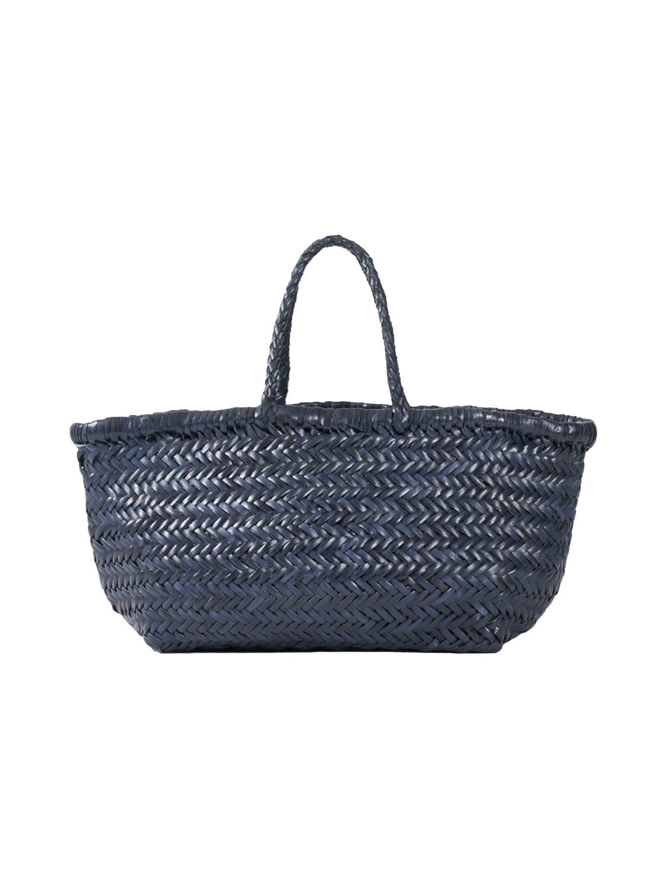 Dragon Diffusion - Bamboo Small Woven Leather Tote - Marine – Shop-Label